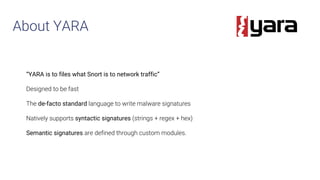 Looking for Perfect Signature : An Automatic YARA Rules Generation ...