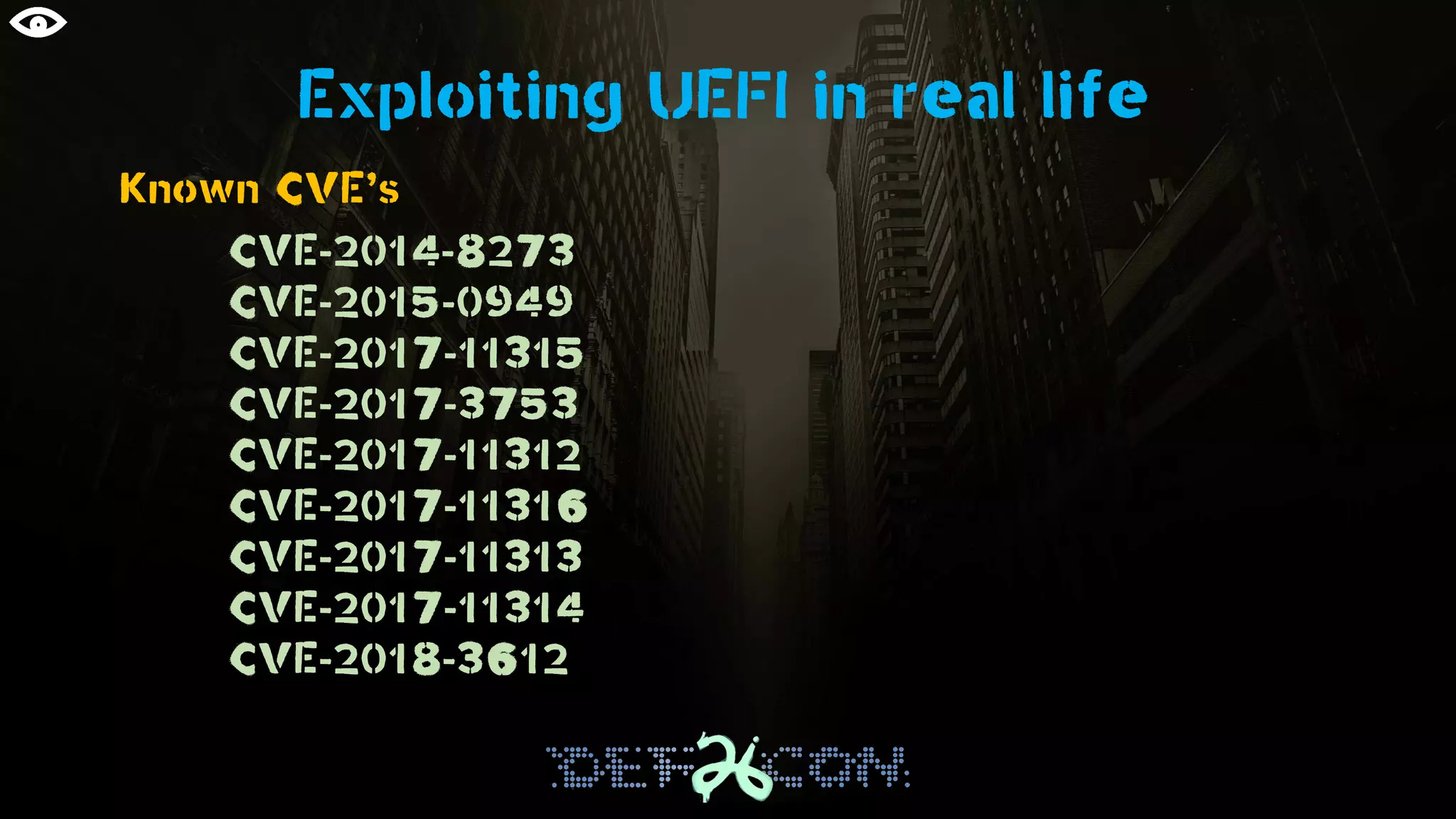 Uefi Exploitation For The Masses Ppt
