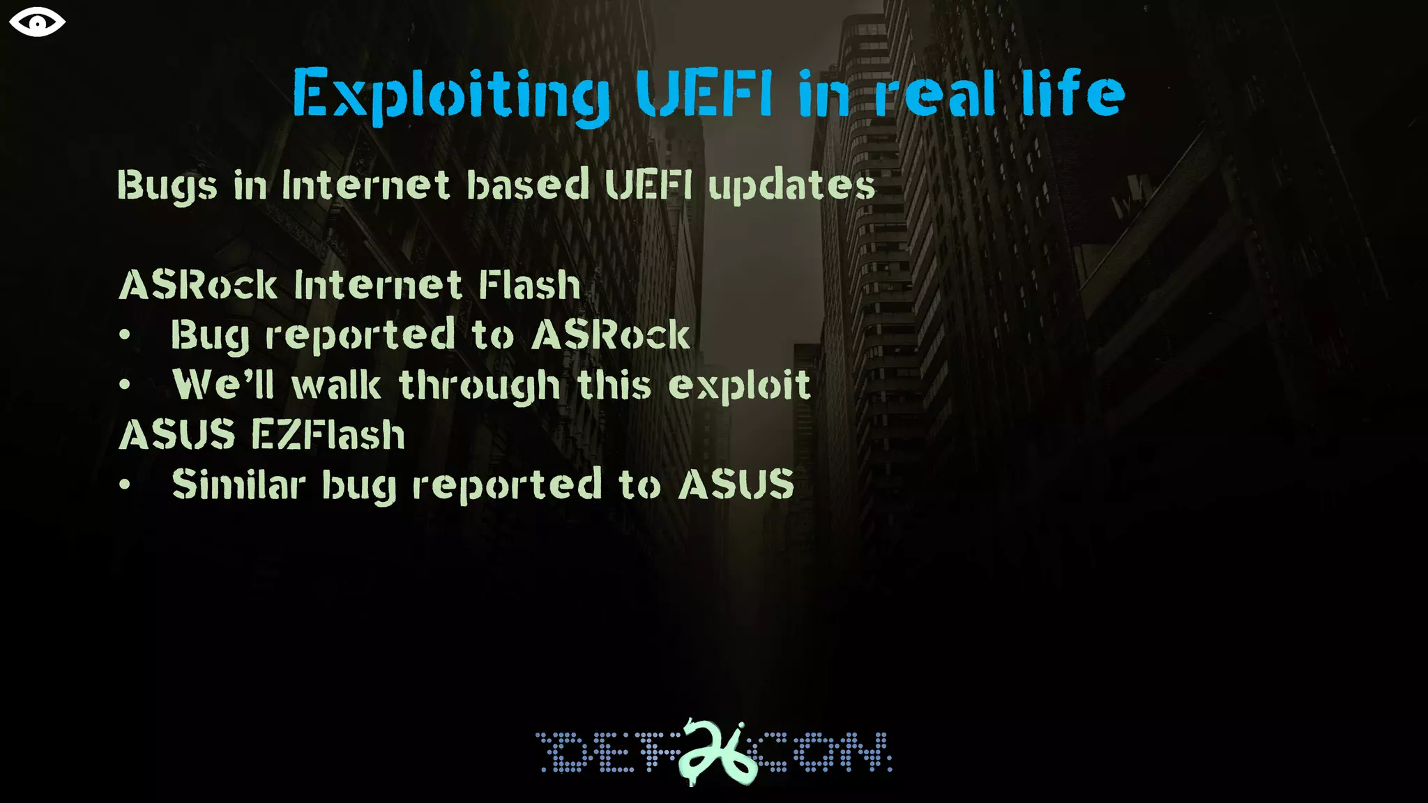 UEFI Exploitation For The Masses | PPT