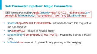 DEF CON 27 - MICHAEL STEPANKIN - apache solr injection | PPT