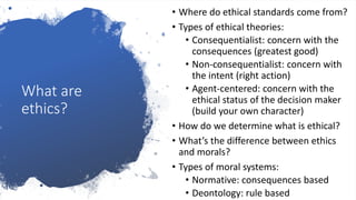 DEFCON - Ethics of technology in humanitarian and disaster response ...