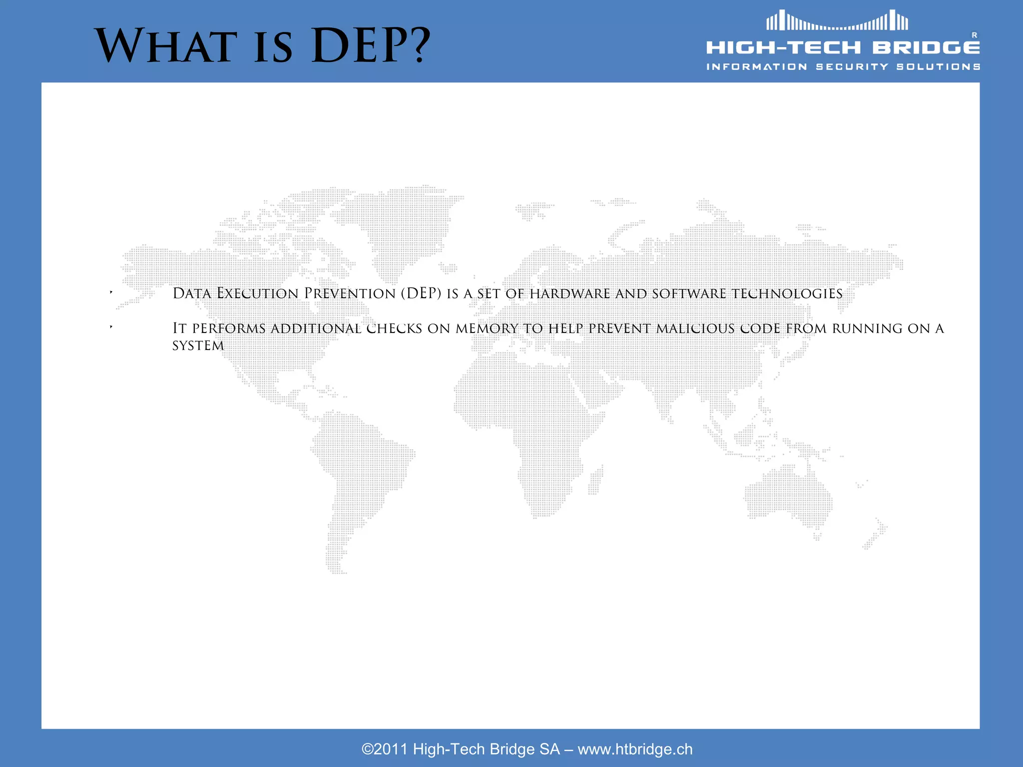 Defeating Data Execution Prevention And Aslr In Windows Ppt