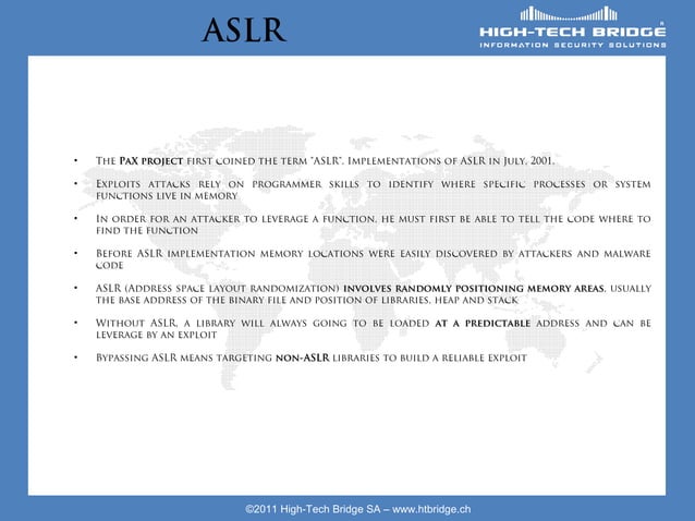 Defeating Data Execution Prevention and ASLR in Windows | PPT