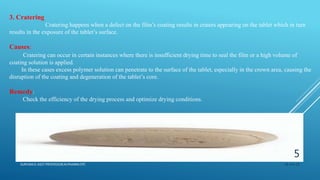 Defeccts of tablet coating unit ii | PPT