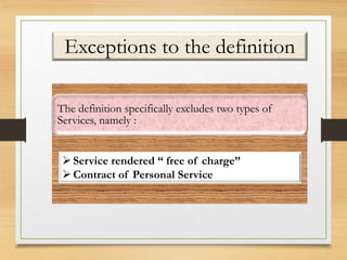 Defeciencies in service | PPTX