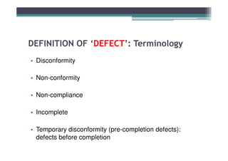 Defective Construction Work | PDF