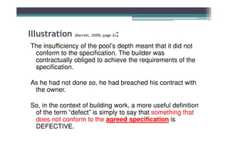 Defective Construction Work | PDF