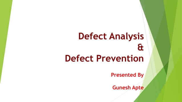 Defect analysis course v1.0 | PDF | Computer Software and Applications ...