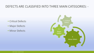 Defect analysis of garment manufacturing | PPTX