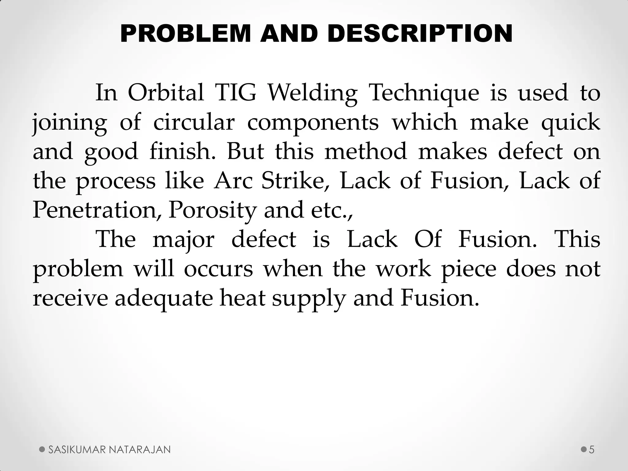 Defect Analysis Of Orbital Tig Welding | PDF