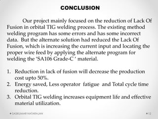 Defect Analysis Of Orbital Tig Welding | PDF