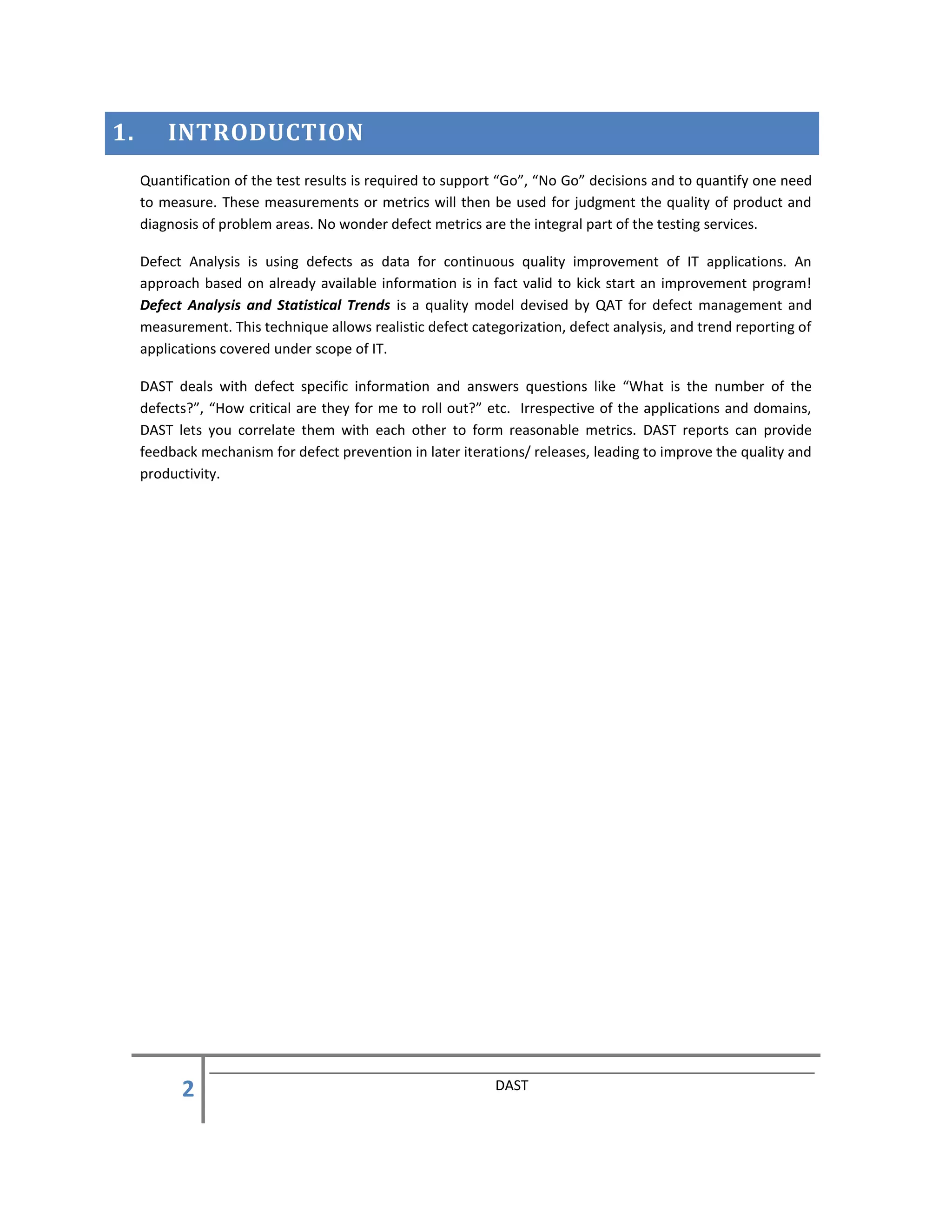Defect Analytics & Statistical Trends | PDF