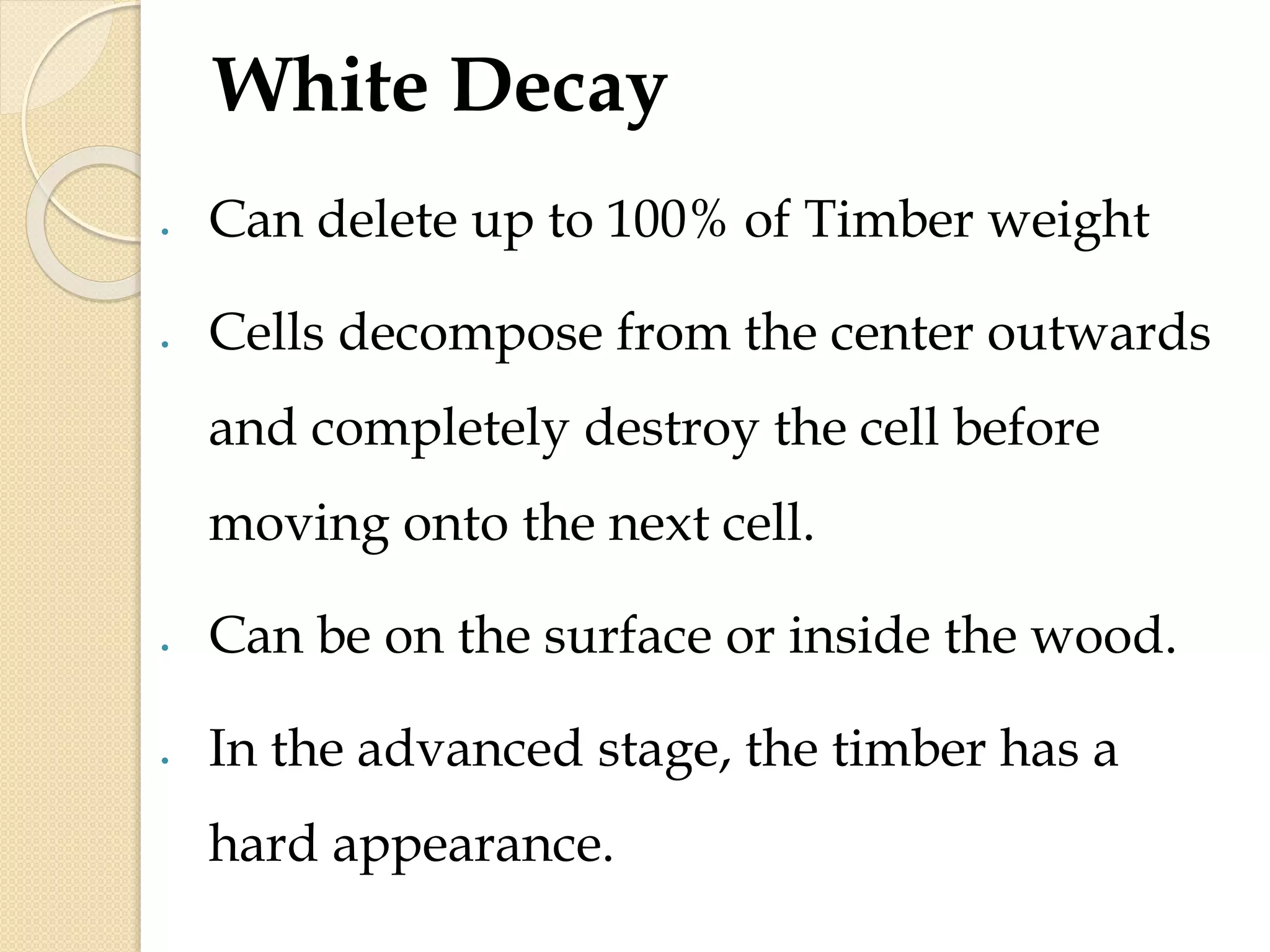 Defect and decay in woods | PPT