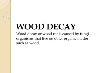Defect and decay in woods | PPT
