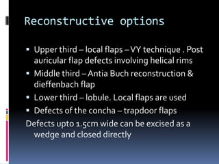 Defect based reconstruction of ear | PPTX