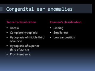 Defect based reconstruction of ear | PPTX