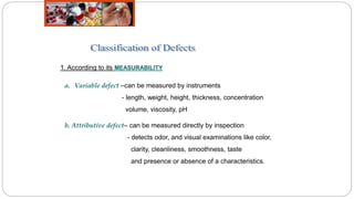 Defect clasification | PPTX