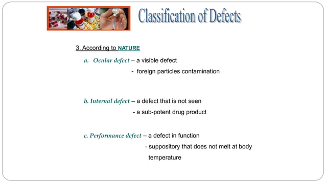 Defect clasification | PPTX