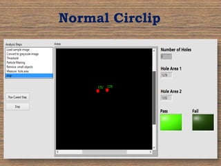 Defect detection in circlips using image processing in ni lab view | PPTX