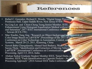 Defect detection in circlips using image processing in ni lab view | PPTX