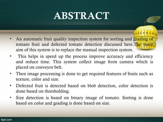Defected fruit detection | PPT