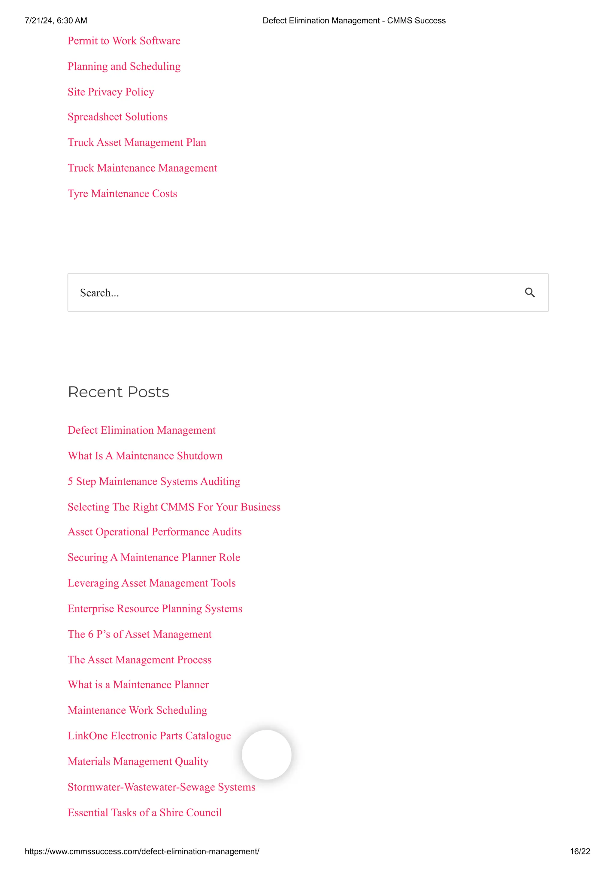 Defect Elimination Management - CMMS Success.pdf