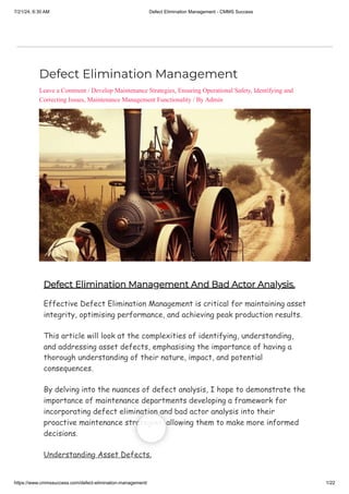 Defect Elimination Management - CMMS Success.pdf