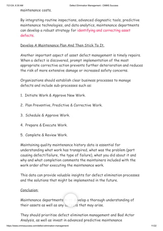 Defect Elimination Management - CMMS Success.pdf