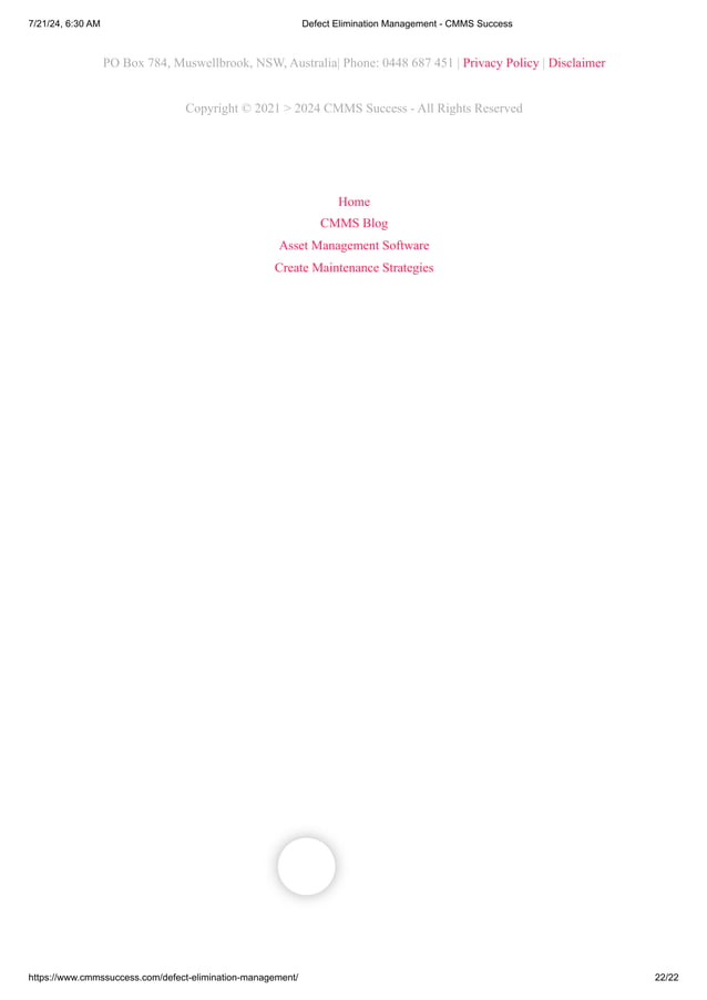 Defect Elimination Management - CMMS Success.pdf