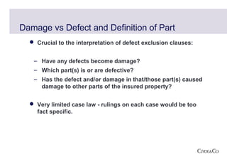 Defect exclusions | PPT