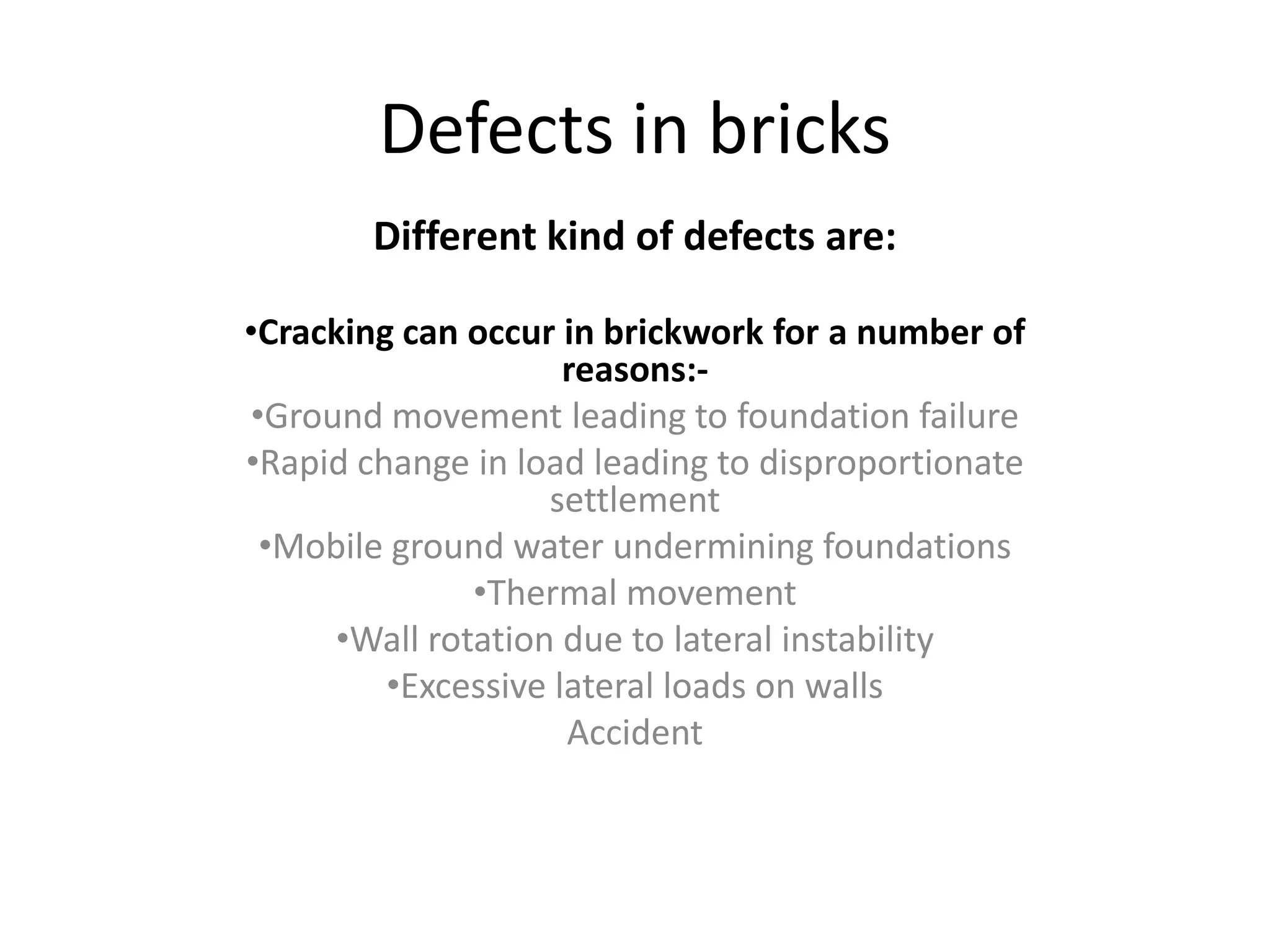 Defective wall | PPTX