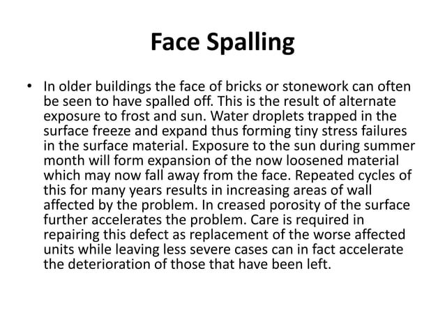 Defective wall | PPT