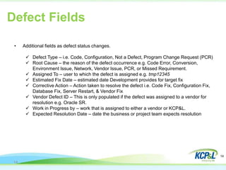 Defect Management Procedure Presentation | PPTX | Operating Systems ...