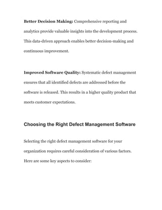 Defect Management Software_ Enhancing Quality and Efficiency in ...