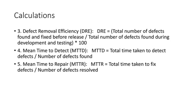 Defect matrix in software quality assurance.pptx | Technology & Computing