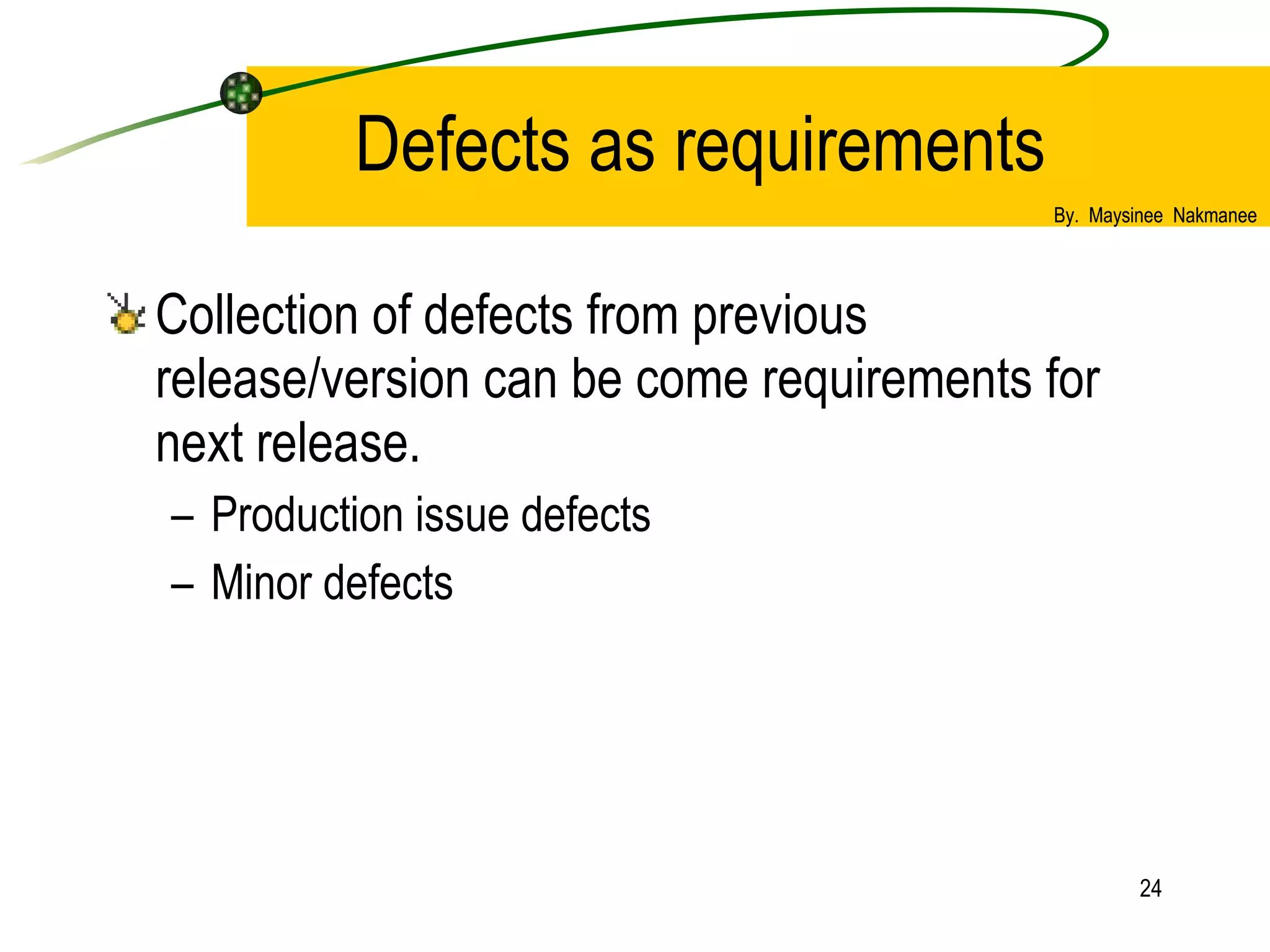 Defect MgmtBugDay Bangkok 2009: Defect Management | PPT