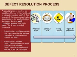 IT Quality Testing and the Defect Management Process | PPTX
