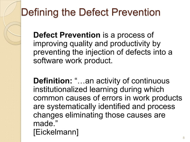 IT Quality Testing and the Defect Management Process | PPT