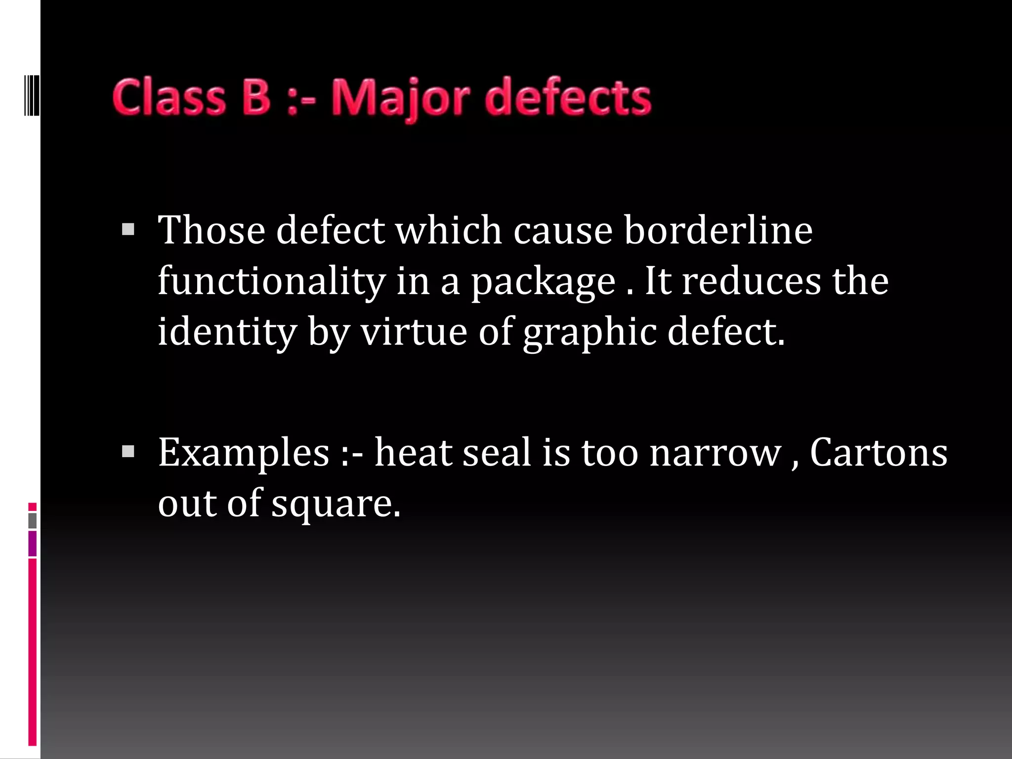 Defect of packaging | PPTX