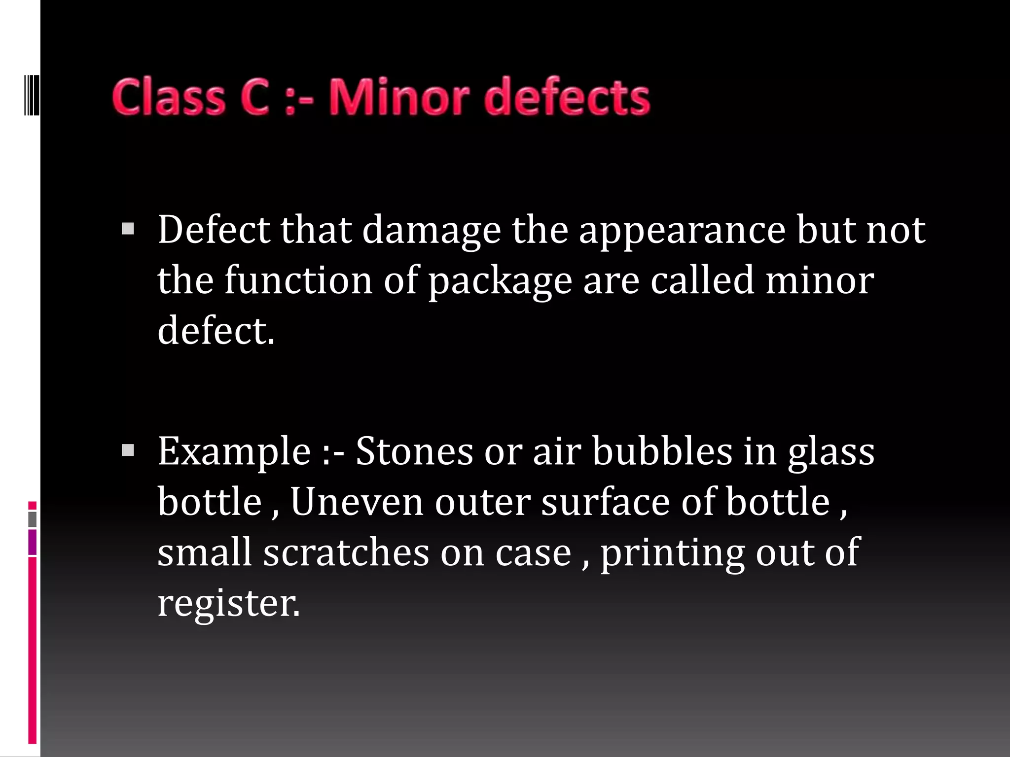 Defect of packaging | PPTX