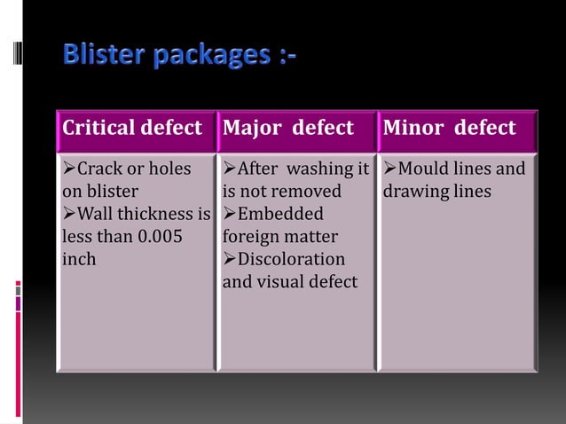 Defect of packaging | PPTX