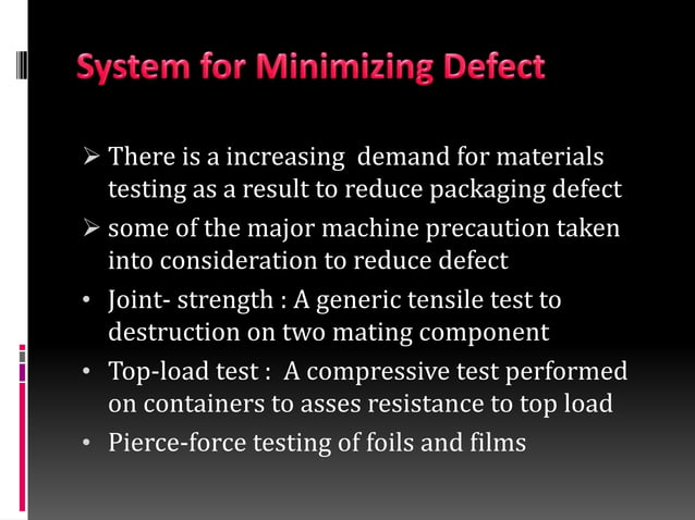 Defect of packaging | PPTX