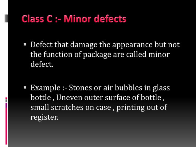 Defect of packaging | PPTX