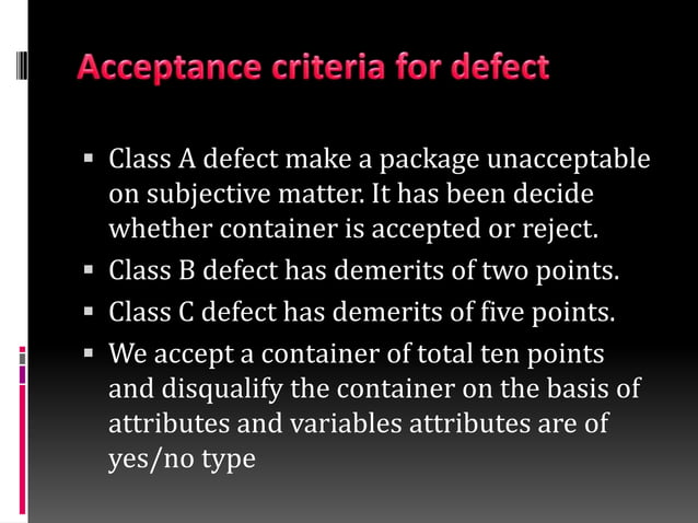 Defect of packaging | PPTX