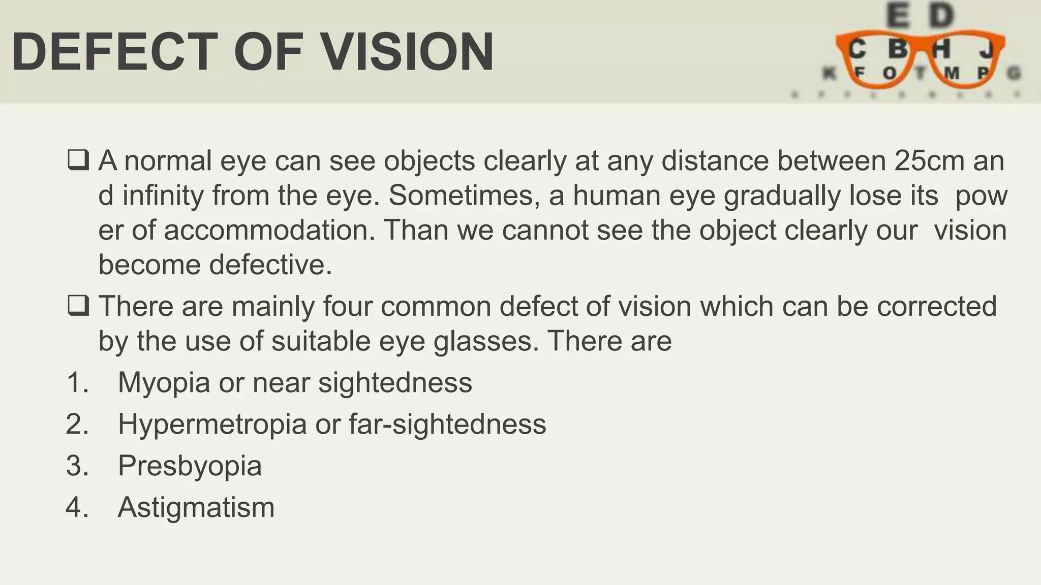 Defect of vision | PPTX