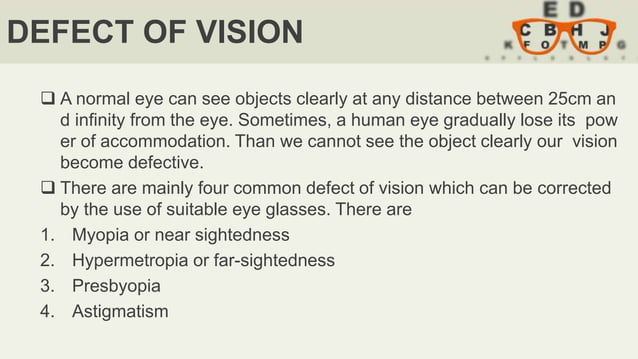Defect of vision | PPTX