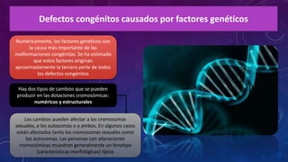 Defectos al nacimiento. | PPTX