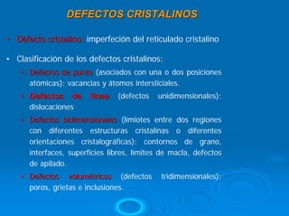 Defectos cristales | PDF
