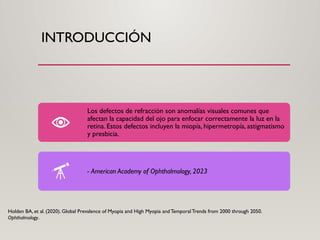 Defectos de refracción. Ofatlmologia médica | PPTX