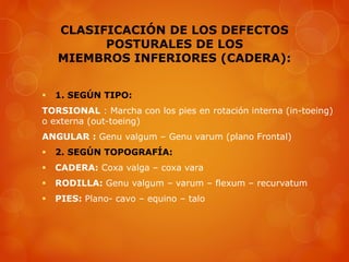 Defectos posturales | PPTX